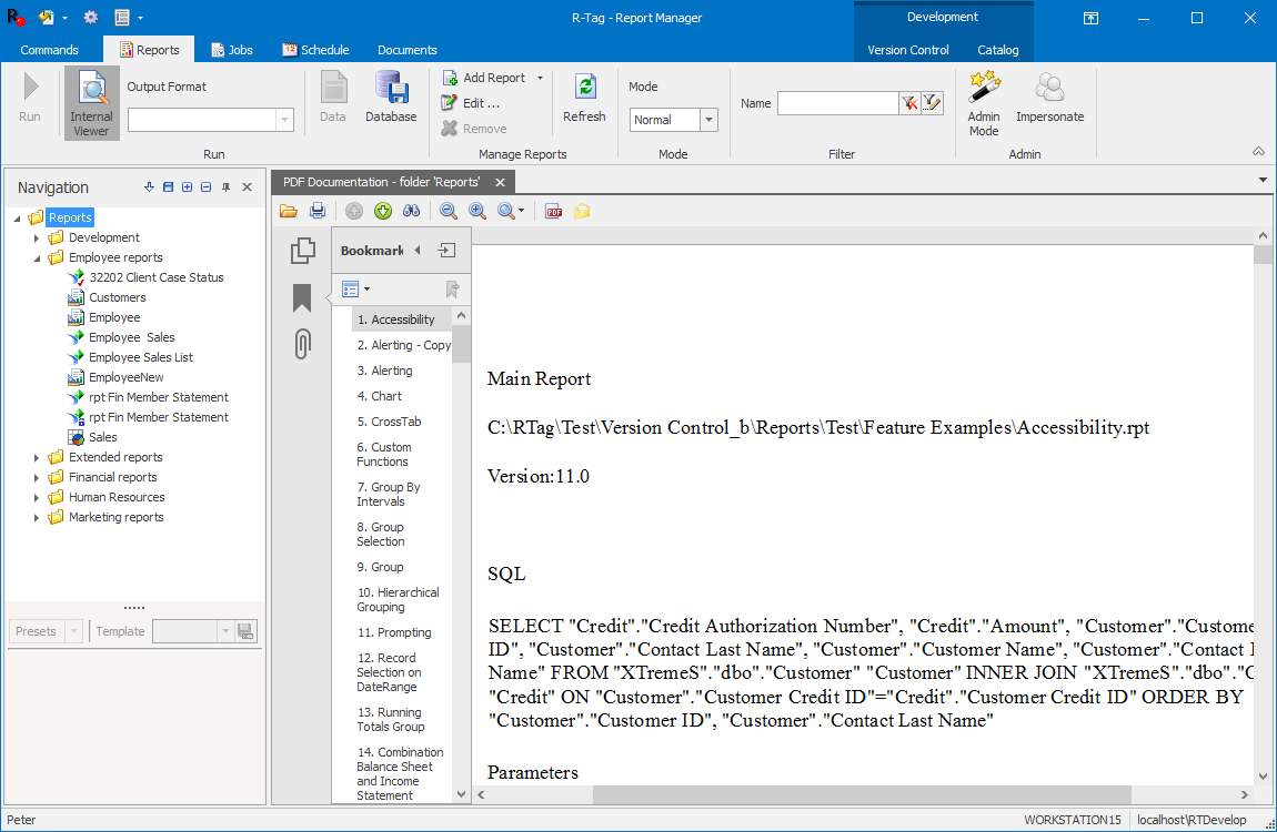 Crystal Reports Viewer